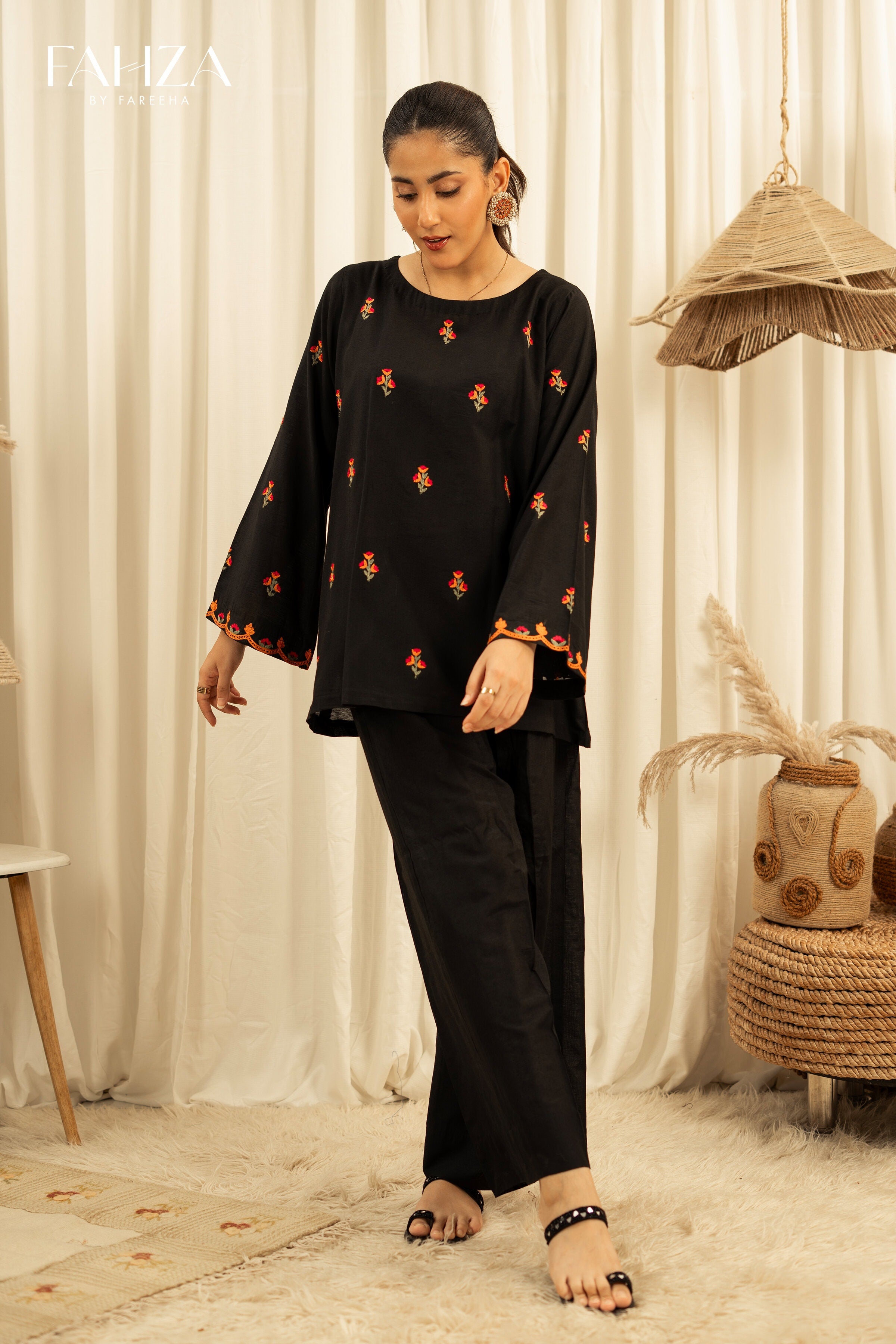 Twilight - 02 Piece Embroidered Co-Ord Set Ready-to-Wear – Fahza.com